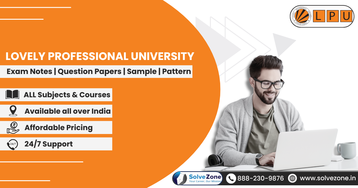 LPU MBA Online Exam Notes & Question Paper